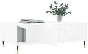 Konferenční stolek bílý 104 x 60 x 35 cm kompozitní dřevo - Default Title