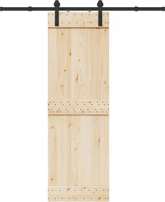 Fionshop 262961842 Sada příslušenství pro posuvné dveře 183 cm ocelová če