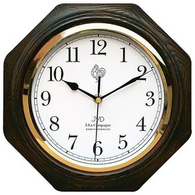 Dřevěné rádiem řízené nástěnné hodiny JVD NR7172.2 ve francouzském stylu