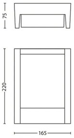 LED venkovní nástěnné svítidlo Philips Arbour 16460/93/P3 6W 600lm 4000K neutrální bílá