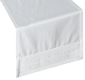 DEKORAČNÍ UBRUS 35X180 CM BÍLÝ