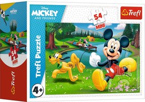 TREFL PUZZLE Mickey Mouse Den s přáteli mini 20x13cm 54 dílků 4 druhy tr54190