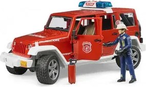 Bruder 02528 Hasičské auto Jeep Wrangler s figurkou hasiče / 1:16 / od