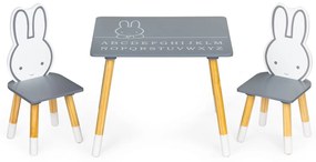 Dětský stůl s židlemi Ecotoys dřevěný