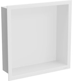 Mexen X-Wall-R nástěnná police s límcem 30 x 30 cm, bílá - 1920303010