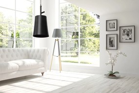 Toolight, závěsné svítidlo 1xE27 APP1034-1CP, černá, OSW-00698