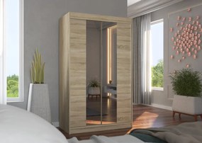 Šatní skříň s posuvnými dveřmi Marvin - 120 cm Barva: Sonoma