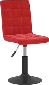Otočné jídelní židle 2 ks vínové samet 335747