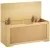 HOMCOM úložný box 136 l Úložná lavička s ratanovým čelem, skládací víko, podpěrná ramena pro předsíň 100x40x45cm Bílá