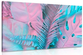Obraz palmové listy v neobyčejných neonových barvách Varianta: 120x80