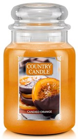Country Candle Vonná Svíčka Candied Orange (sójový vosk), 652 g