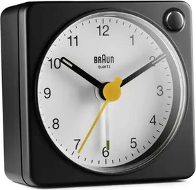Braun - Analogový budík BC02, černá/bílá 4007218670236