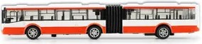 RAPPA 243484 Kovový kloubový autobus červený 18 cm / od 3 let