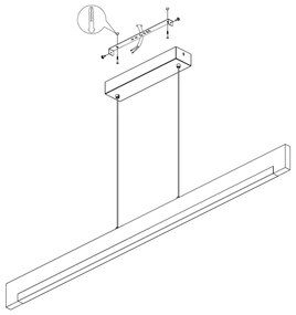 Eglo 99293 - LED Stmívatelný lustr na lanku CAMACHO LED/25,5W/230V