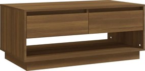 vidaXL Konferenční stolek 102,5x55x44 cm kompozitní dřevo [812980] Barva: hnědý dub
