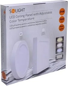 Solight WD174 LED mini panel CCT přisazený 24W / 1800lm / 3000K-6000K
