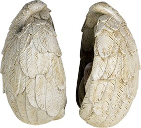 Dekorativní sošky andílků se srdíčky (2 ks) - 10*6*10 cm