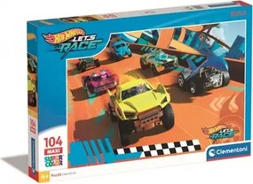 Clementoni PUZZLE Hot Wheels MAXI / 104 dílků / od 4 let