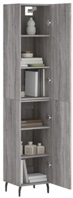 Skříň highboard šedá sonoma 34,5 x 34 x 180 cm kompozitní dřevo