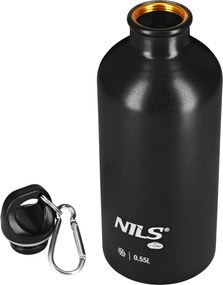 NC3801 ČERNÁ NEREZOVÁ TURISTICKÁ LÁHEV 550ML NILS CAMP