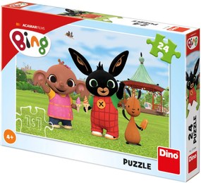 DINO Puzzle Králíček Bing na zmrzlině 24 dílků 26x18cm skládačka dn351684