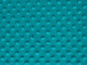 Biante Hřejivé ložní povlečení Minky 3D puntíky MKP-027 Petrolejové Prodloužené 140x220 a 70x90 cm
