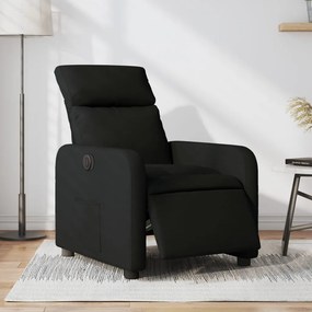 Elektrické polohovací křeslo černé textil 3206683