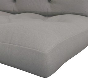 Outsunny 2dílná sada polštářů na paletovou sedačku – sedák 120 × 80 × 10 cm + opěrka 120 × 40 × 10 cm, UV-odolné a voděodolné, světle šedé