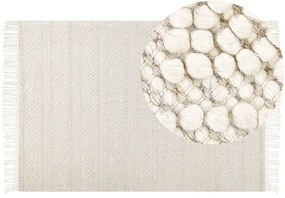 Vlněný koberec 160 x 230 cm béžový PERTEK Beliani