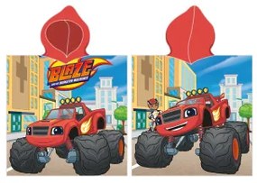 Carbotex Dětské pončo 50 × 115 cm ‒ Plamínek a Čtyřkoláci Monster Truck