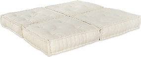 Modulová pohovka 2 ks Textil Krémová 140 x 70 x 36 cm 3315065
