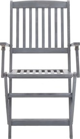 vidaXL Skládací zahradní židle 6 ks masivní akáciové dřevo [3065519] Barva: Hnědá