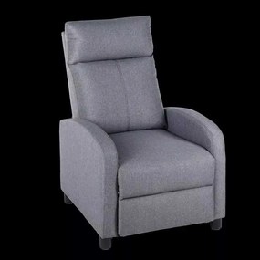LuxuryForm DESIGN Televizní křeslo RUFO s polohováním - šedé