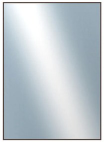 DANTIK - Zarámované zrcadlo - rozměr s rámem cca 50x70 cm z lišty Hliník wenge tmavá |P273-516 (7273516)