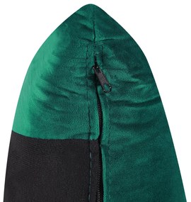 Sametová 3místná  pohovka smaragdová MAURA Beliani