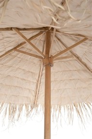Přírodní slaměný dekorační slunečník Straw S - ∅ 150*270 cm
