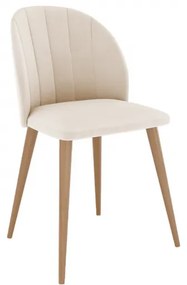 Moderní čalouněná židle ST100, Barva: natura, Potah: Magic Velvet 2250