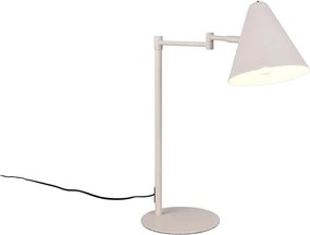 Slonovinová stolní lampa s ohybatelnou konstrukcí (výška 50,5 cm) Cosima – Trio