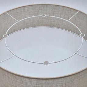 Stropní svítidlo SIRJA 2xE27/15W/230V pr. 45 cm béžová