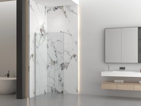 Erga Paris, sprchová zástěna Walk-In 120x200 cm, 8mm čiré sklo, broušená ocel, ERG-V02-PARIS-120x200-CL-BS