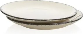 Ukiyo Sada keramických talířů bílá / Talíř / 2 ks / O 27 cm