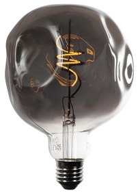 E27 stmívatelná LED žárovka se spirálovým vláknem G125 zrcadlově stříbrná 4W 75 lm 1800K