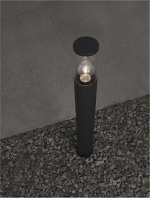 NV 9060183 Venkovní sloupkové svítidlo ZOSIA tmavě šedý hliník a čirý akrylový difuzor E27 1x12W 220-240V bez žárovky IP65 - NOVA LUCE
