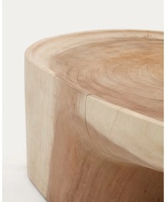 Konferenční stolek z masivu munggur v přírodní barvě 50x90 cm Mosi – Kave Home