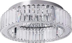 Toolight Toolight, křišťálové stropní svítidlo 50cm, 30W, 4000K, 1401lm, APP1744-C, chromová, OSW-09308