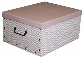 Úložný box Compactor Nordic 50 x 40 x 25 cm, růžová