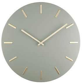 KARLSSON Nástěnné hodiny Charm – tmavě zelená ∅ 45 cm