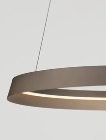 LED stmívatelný champaign hnědý moderní lustr Ormi