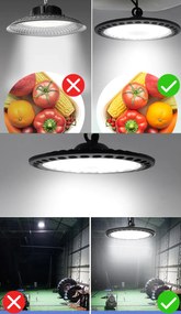 BERGE LED svítidlo High Bay UFO EcoPlanet - 100W - 10 000 lm - studená bílá