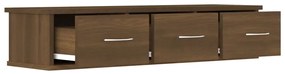 Nástěnná skříňka hnědý dub 88 x 26 x 18,5 cm kompozitní dřevo - Default Title